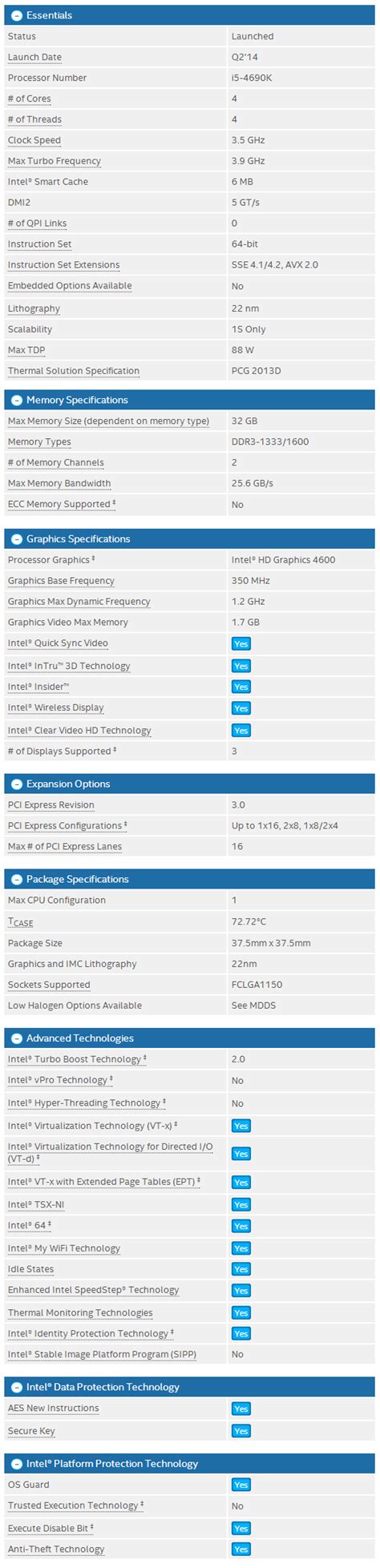 Buy Intel Core I5 4690k [bx80646i54690k] Pc Case Gear Australia
