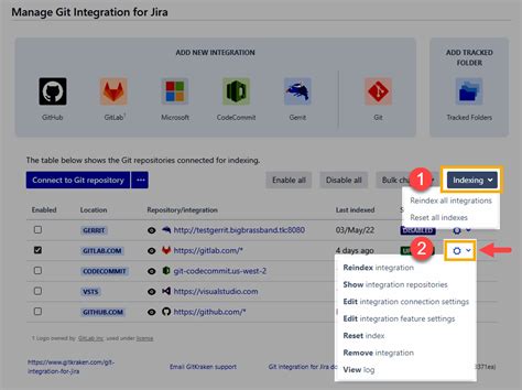 Reindexing Git Integration For Jira Self Managed