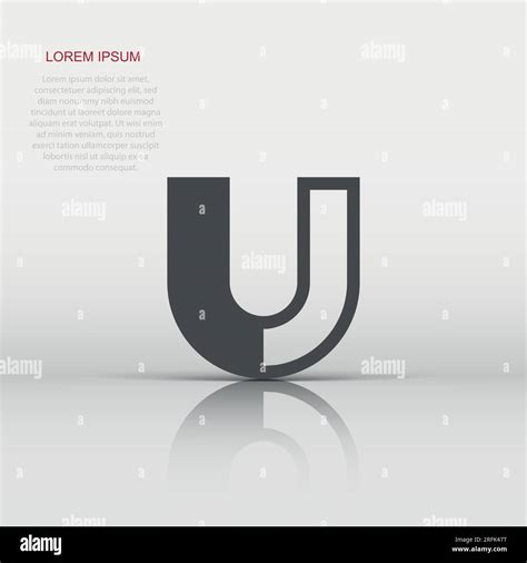 Icono de imán de estilo plano Atraer ilustración vectorial sobre fondo