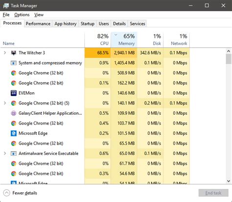 Getting Out Of Memory Errors When Around 65 Used In Windows 10