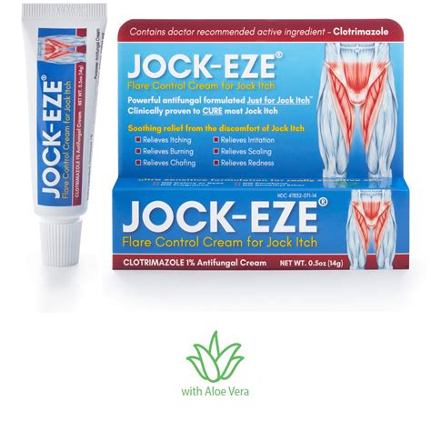 Jock Eze® Jock Itch Flare Control Cream 0 5oz Jockeze