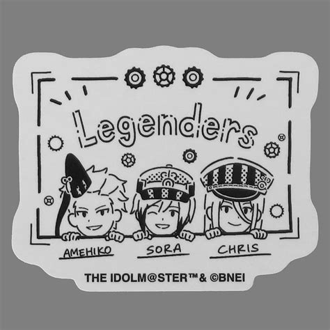 駿河屋 315pro Legenders Yuruyuruidol Collection Vol4 公式ステッカー 「アイドルマスター