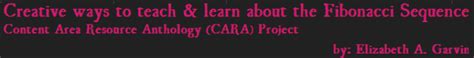 Fibonacci Sequence Creative Ways To Teach Learn About The Fibonacci SequenceContent Area
