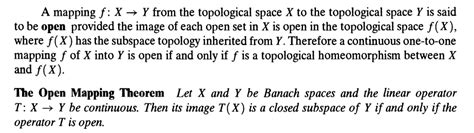 General Topology Equivalence Between Two Versions Of Open Mapping