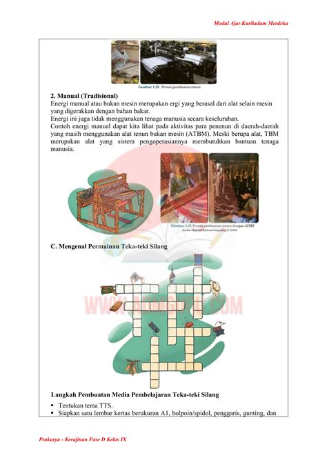 Modul Ajar Prakarya Kerajinan Kelas 9 Kurikulum Merdeka Pdf