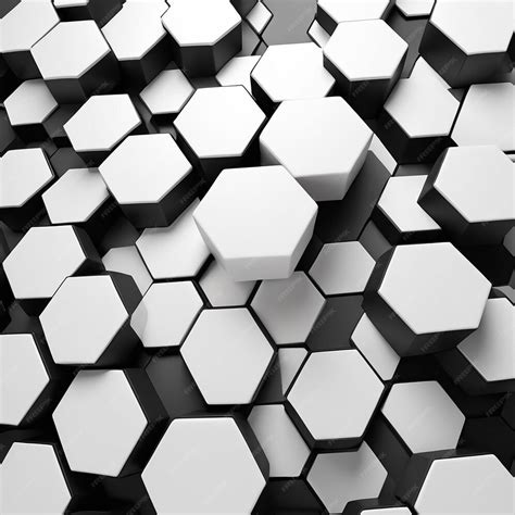 Abstract 3d Rendering Of Geometric Shapes A Composition In Dimensions Premium Ai Generated Image