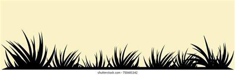 Grass Vector Illustration Stock Vector Royalty Free 750681142