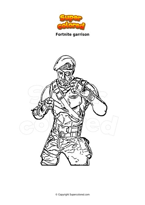Disegno Da Colorare Fortnite Garrison Supercolored