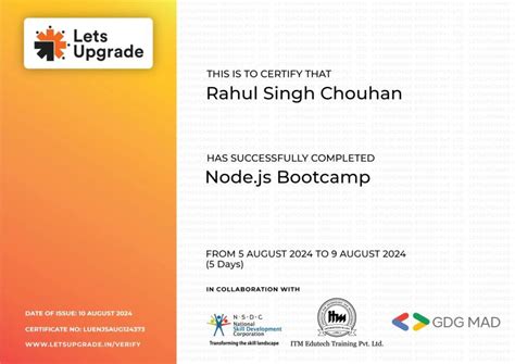 Rahul Singh Chouhan On Linkedin Hey Everyone I Am Excited To Share That I Have Completed The