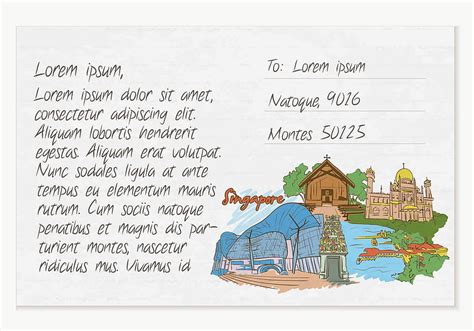 빈티지 엽서 벡터 Eps Ai Uidownload