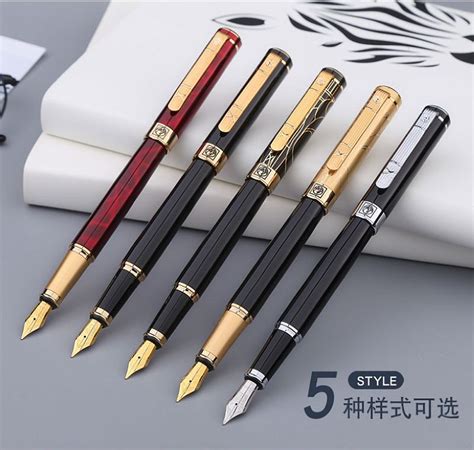 Pimio毕加索钢笔ps 902墨水笔绅士金雕铱金笔钢笔商务礼品笔时尚钢笔礼盒装 虎窝淘