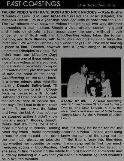 I Guess I Found Unknown Short Kate Interview About Cloudbusting Video