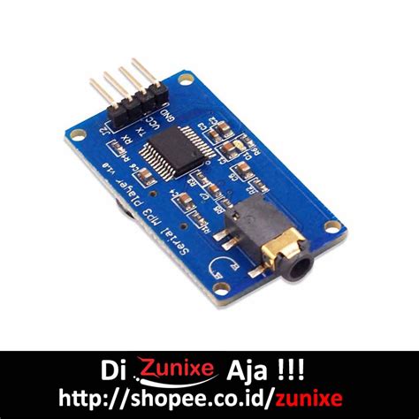 jual yx5300 uart control serial mp3 player module for arduino avr arm p
