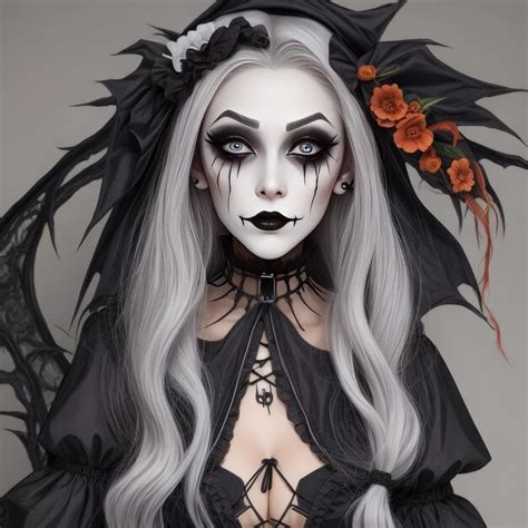 Premium Photo Free Photo Attractive Girl Is Ready For Halloween She