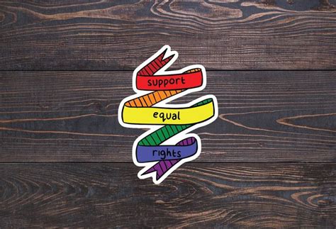 Support Lgbtq Equality With Pride Flag Decal