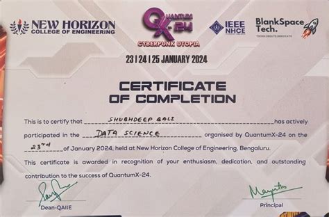 i am thrilled to announce that i have recently completed a certificate… shubhdeep bali