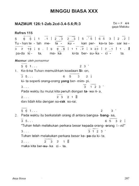 Mt Bpi Minggu Biasa Xxx Th B Hal 287 288 Pdf