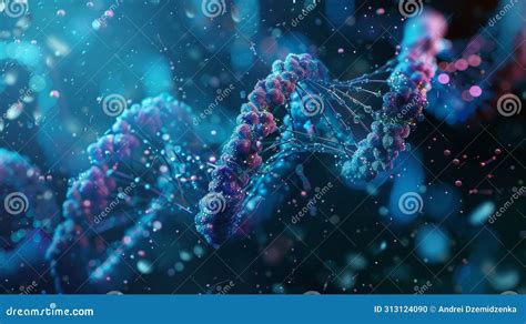 A Conceptual Image Depicting Genetics Research In A Lab Stock Photo