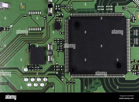 Microchips And Microcircuits Are Installed On A Modern Electronic