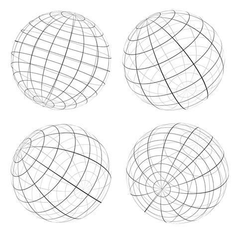 3d Sphere Perspective Supernote Templates