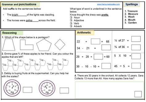 Year 2 Sats Maths Practice Worksheets