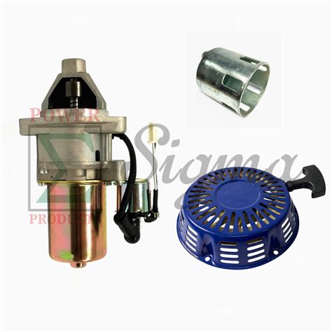 2 Wire Engine And Recoil Starter For Generac Gp6500e Gp7500e Gp8000e Gas
