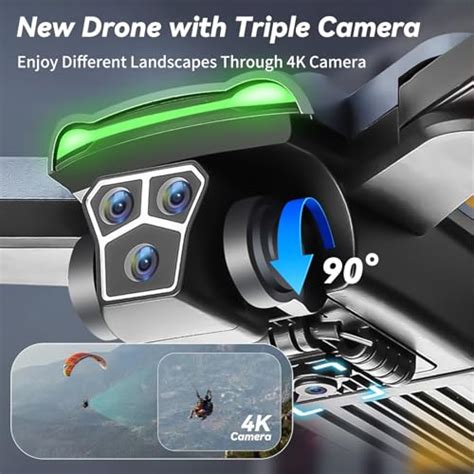 Hytobp S Drones With Camera For Adults K Triple Camera Obstacle Avoidance Gps Drone