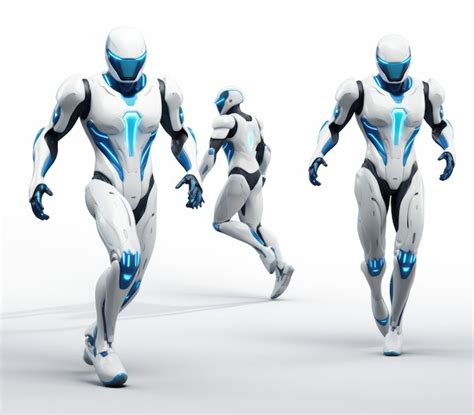 Premium Photo Futuristic Scifi 3d Game Character Desig Cyborg Robot