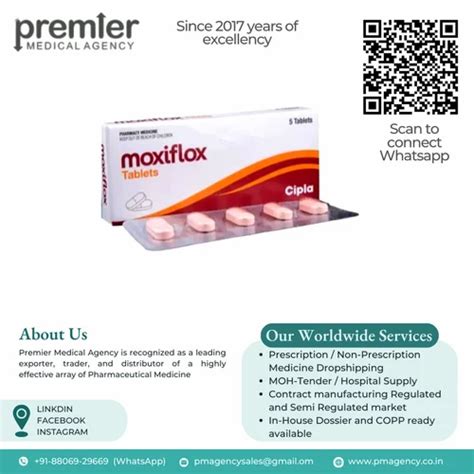 Cipla Antibiotic Moxiflox Tablets At ₹ 198box Nagpur Id 2852729873162