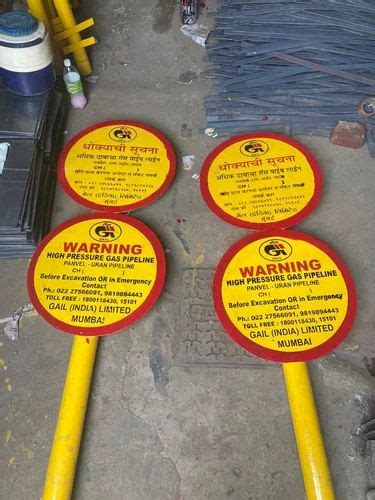 gas pipeline pole marker at rs 1800 piece raispur ghaziabad id