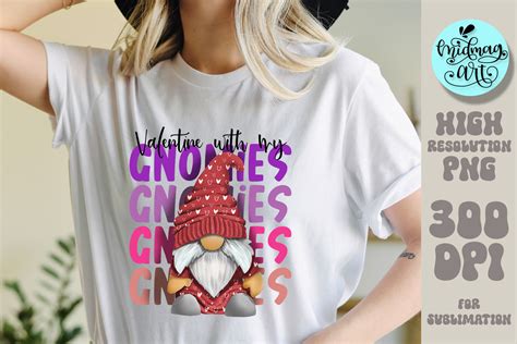 Valentine With My Gnomies Png Graphic By Midmagart · Creative Fabrica
