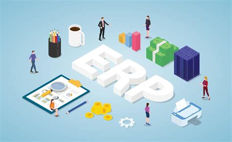 Erp Enterprise Resource Planning Concept Vector Art At Vecteezy