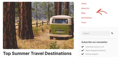 How To Create A Vertical Navigation Bar In WordPress