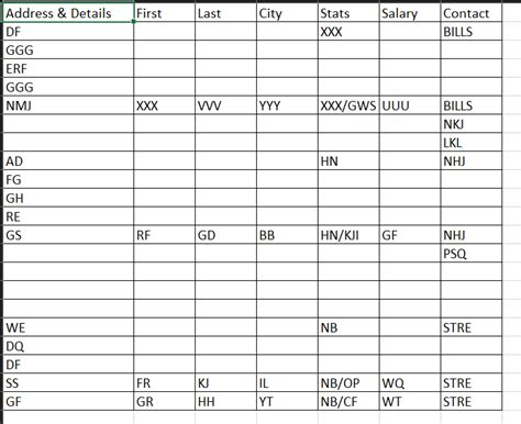 excel transpose varying number of rows till varying number of blank