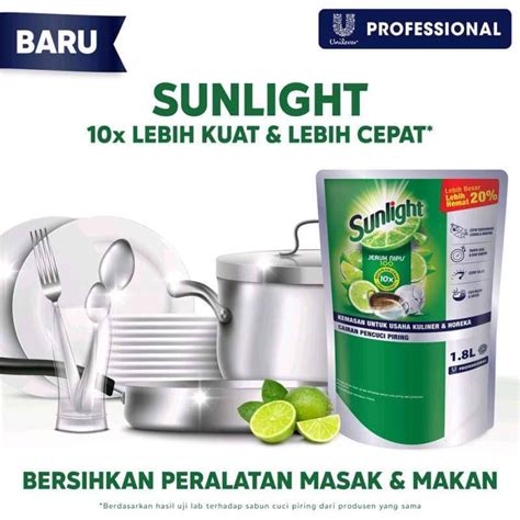Jual Sunlight Pro Lime Pouch 2200ml Shopee Indonesia