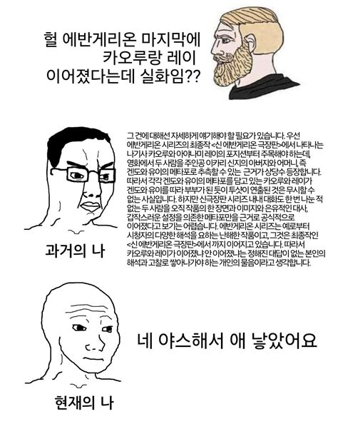 에반게리온 스포이 짤 뭔가 웃프네 오덕양성소 에펨코리아