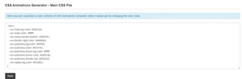 CSS Animations Generator Siberian CMS Features And Modules Marketplace For App Creation