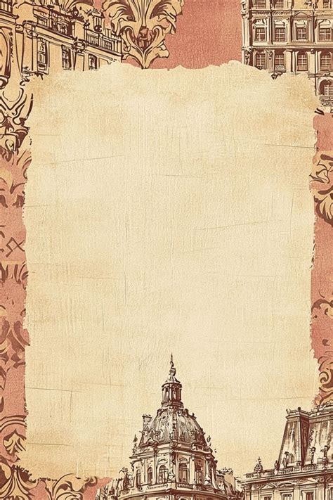 Printable Scrapbook Paper History With Elegant Architectural Designs
