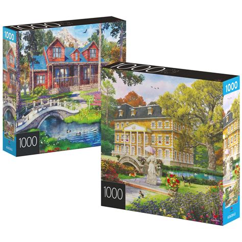 2 Pack Of 1000 Piece Jigsaw Puzzles