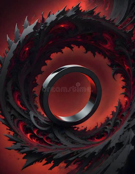 Abstract Vortex With Dynamic Patterns Amidst Radiating Lines Generative Ai Stock Illustration