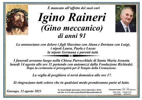 Igino Raineri Gino Meccanico Gussago News