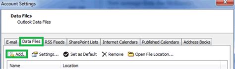 Steps To Create A New PST File In Outlook 2016 2013