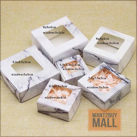 🇲🇾 🏆 Diy Handmade Mutli Size Paper T Boxes Marbling Candy Wedding