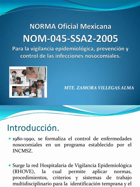 Norma 045 Prevención De Infecciones Nosocomiales Pdf Infección