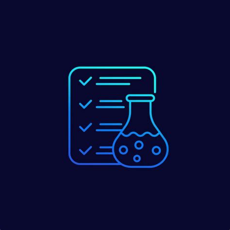 Premium Vector Lab Test Results Line Vector Icon