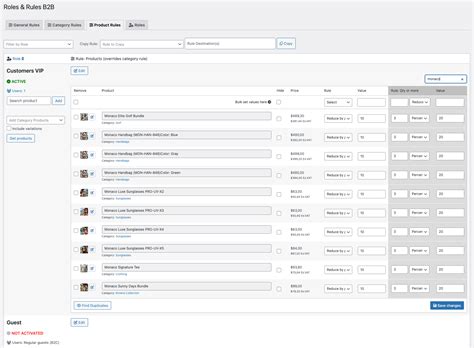 Roles Rules B2B WooCommerce Marketplace