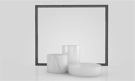 기하학적 모양 최소 개념의 추상적 인 흰색 배경 3d 렌더링 일러스트 레이 션 0명에 대한 스톡 사진 및 기타 이미지 0명