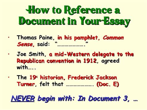 How To Do An Apush Dbq