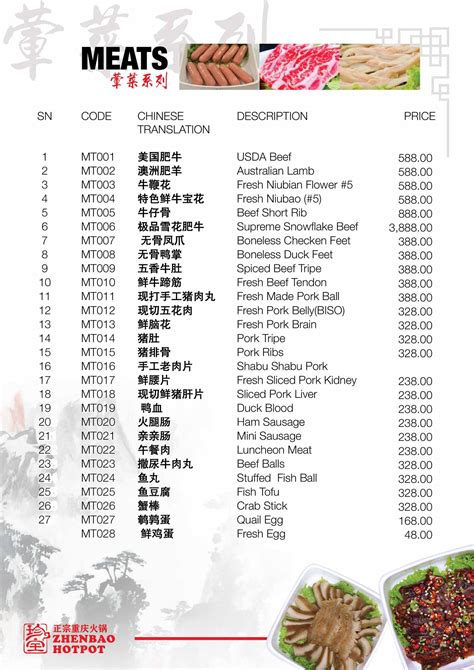 フィリピン Zhenbao Hotpot ゼンバオ・ホットポット【bgcの火鍋】 Genrechina レストラン情報 フィリピンプライマー