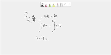 Solved Obtain Equations Of Motion For Constant Acceleration Using